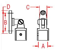 Stainless Steel Multi-Directional Deck Hinge & Top Cap 7/8" | S3684-0000