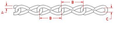 Stainless Steel Jack Chain (Single) #12 x 100' | S0621-0003